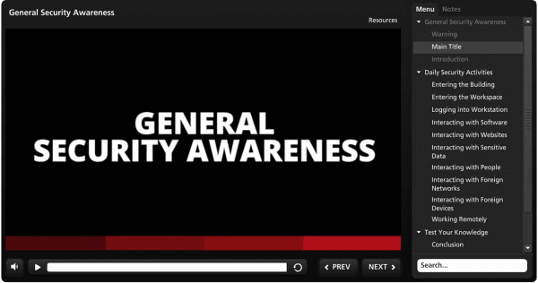 Security Awareness Course - KMI Learning