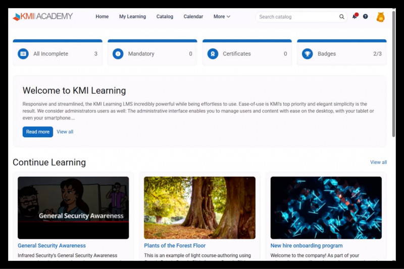 KMI Learning | LMS Features